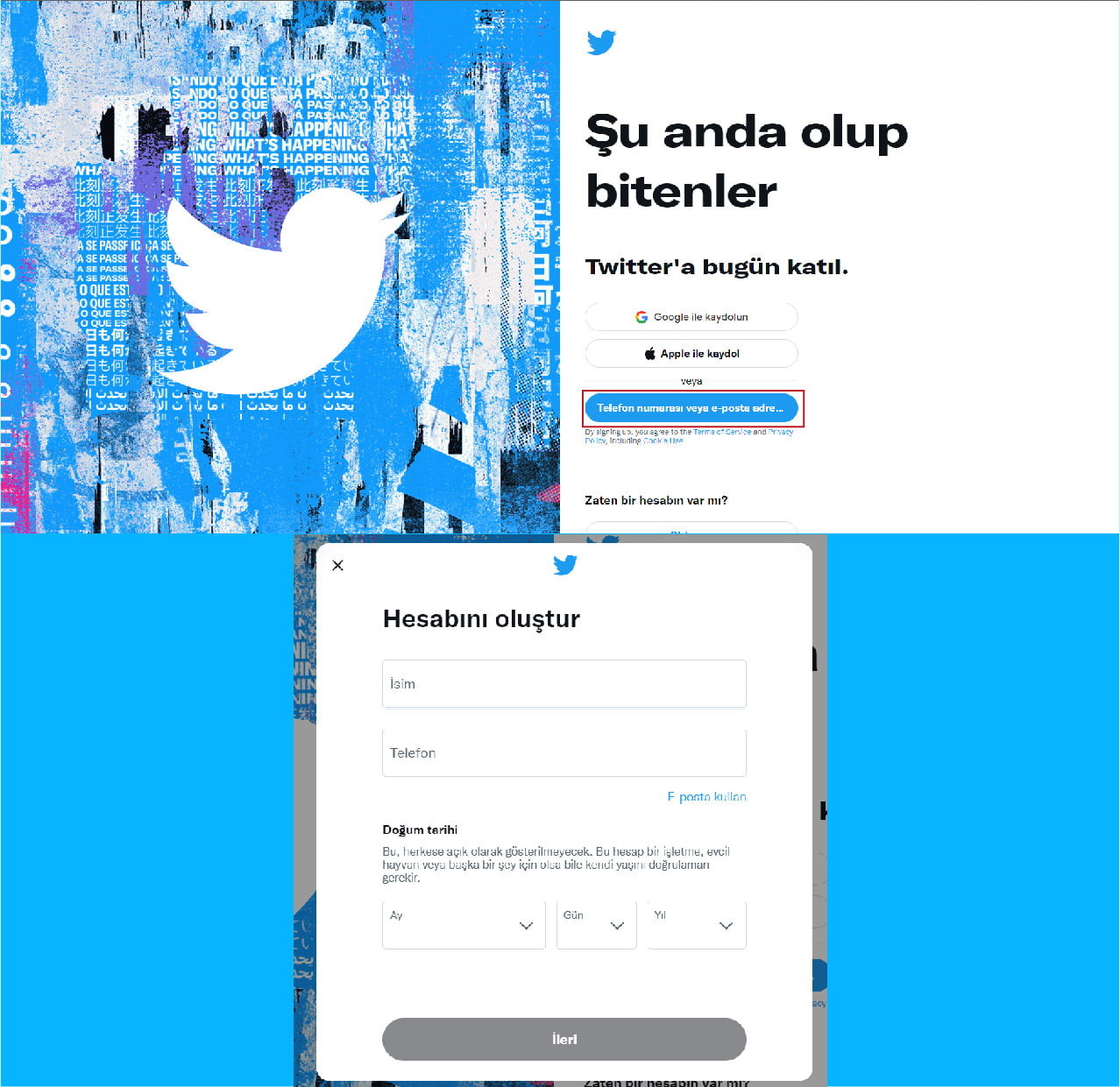Twitter Kaydol | Twitter Aç | Twitter Giriş Yap Kaydol