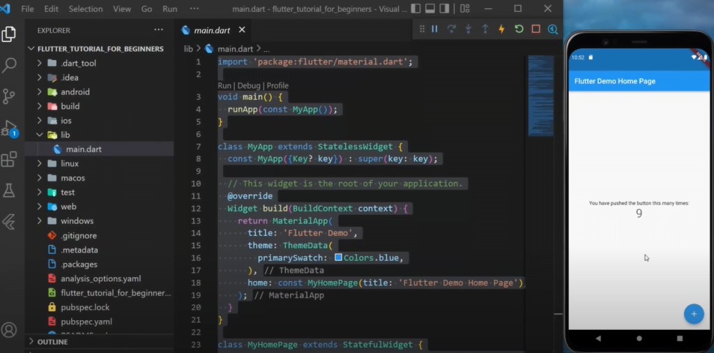 Yeni Başlayanlar İçin 1 Saatte Flutter Eğitimi